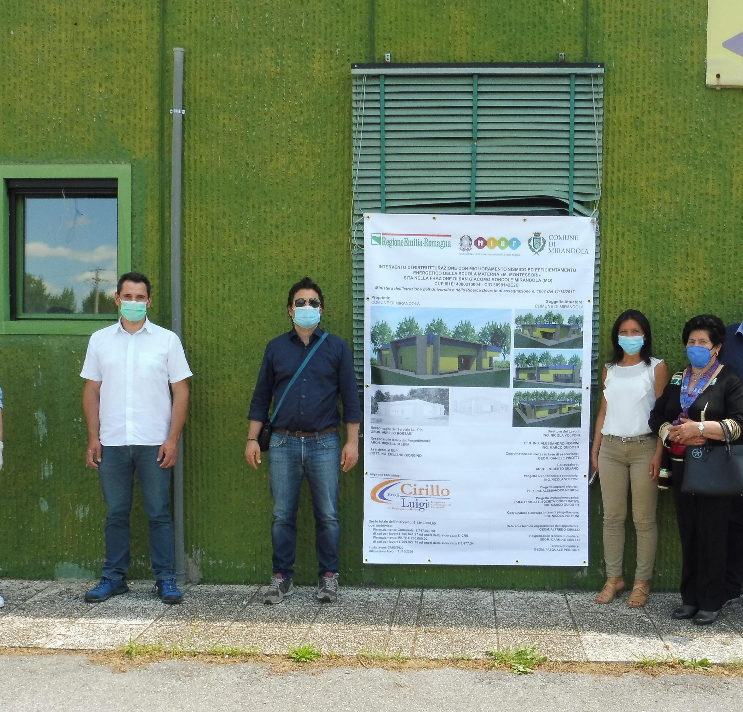 Mirandola, al via i lavori alla scuola Montessori Mirandola, al via i lavori alla scuola Montessori